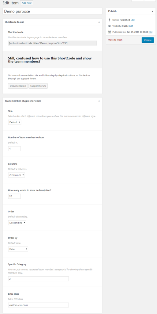 ShortCode Generator - WPBean Documentation