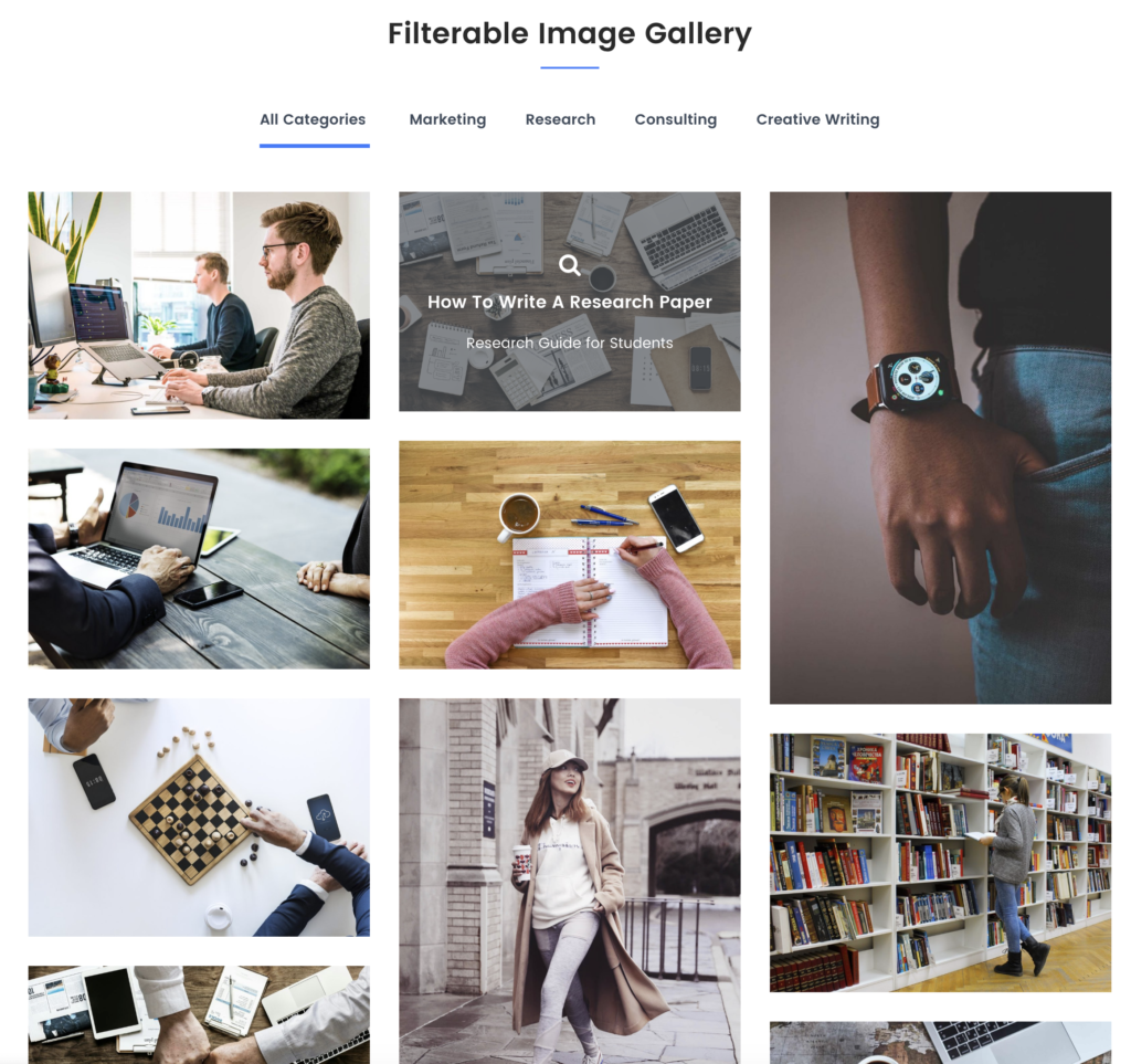 Filterable Gallery or Portfolio - WPBean Documentation