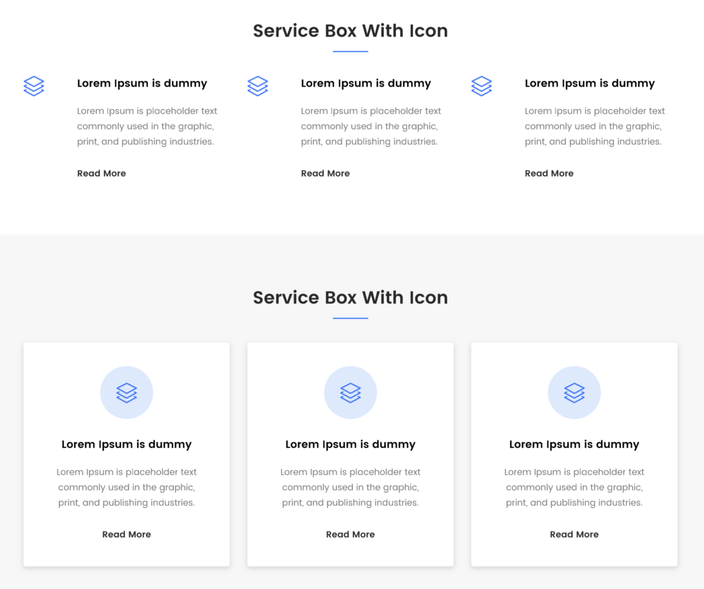 Service Box - WPBean Documentation