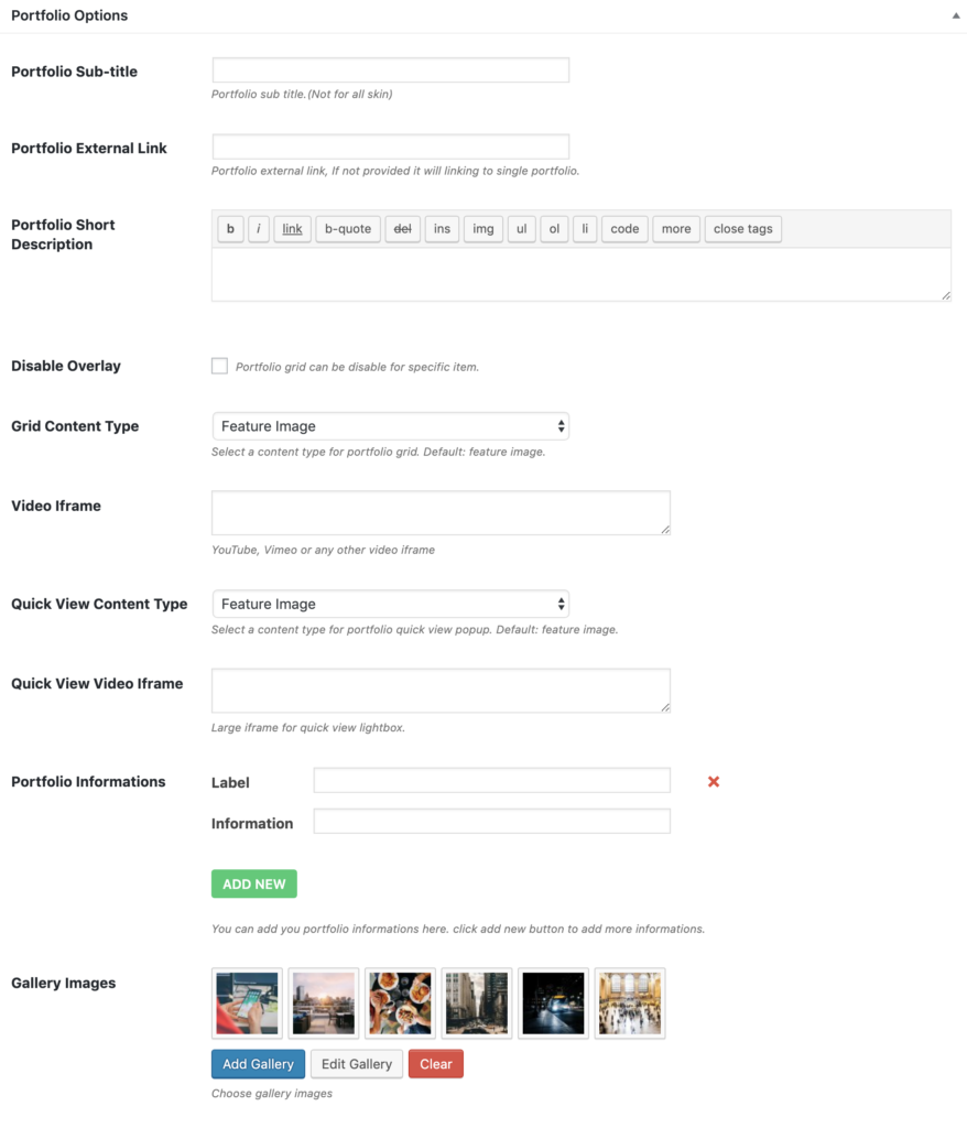 Add A New Portfolio Item - WpBean Documentation