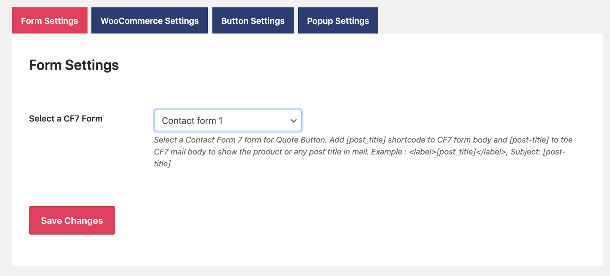 Settings - WPBean Documentation
