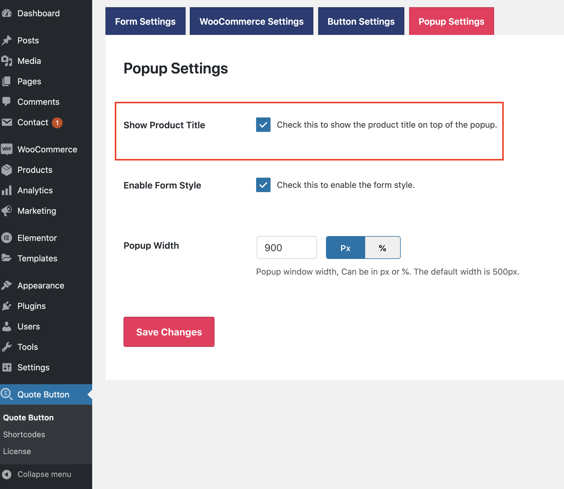 Show Product Title in Popup (Pro) - WPBean Documentation
