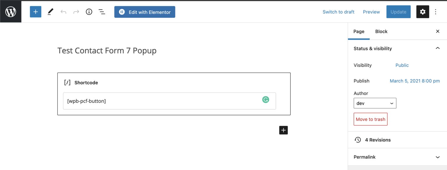Showing the Button - WPBean Documentation