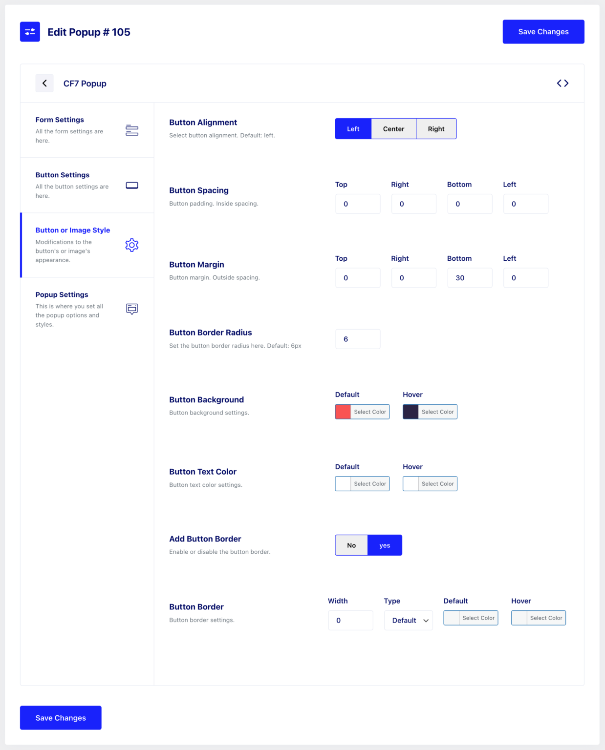 Button or Image Style - WpBean Documentation